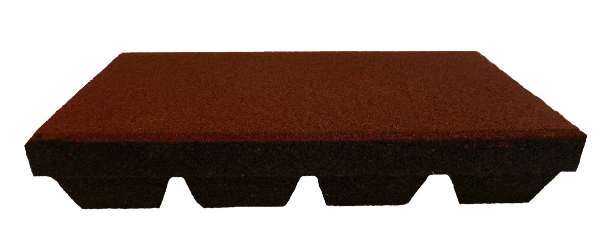 Faldunderlag Rød 500x500x75mm - Faldunderlag - Danmateriel